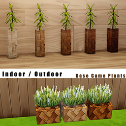 Indoor / Outdoor Wicker Plants - The Sims 4 Build / Buy - CurseForge