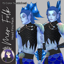 [JBTN] Mer Folk Head Fins - The Sims 4 Create a Sim - CurseForge
