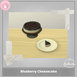 Blueberry Cheesecake - Gallery - The Sims 4 Mods - CurseForge