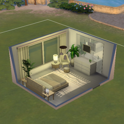 White Bedroom No CC - The Sims 4 Rooms / Lots - CurseForge