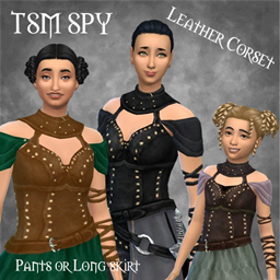 TSM Spy Leather Corset - Pants or Long Skirt versions - Gallery - The ...