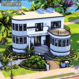ART DECO HOUSE - The Sims 4 Rooms / Lots - CurseForge