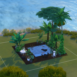 Pool Area No CC - Gallery - The Sims 4 Rooms / Lots - CurseForge