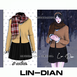 Download LIN-DIAN Sweater coat and scarf - The Sims 4 Mods - CurseForge