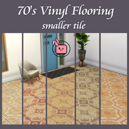 Seventies Retro Vinyl Flooring, Small - The Sims 4 Build / Buy - CurseForge